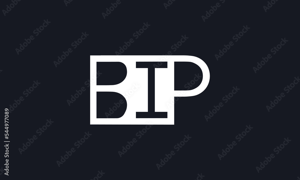 BIP logo design. Letter BIP logo design vector. Stock Vector | Adobe Stock