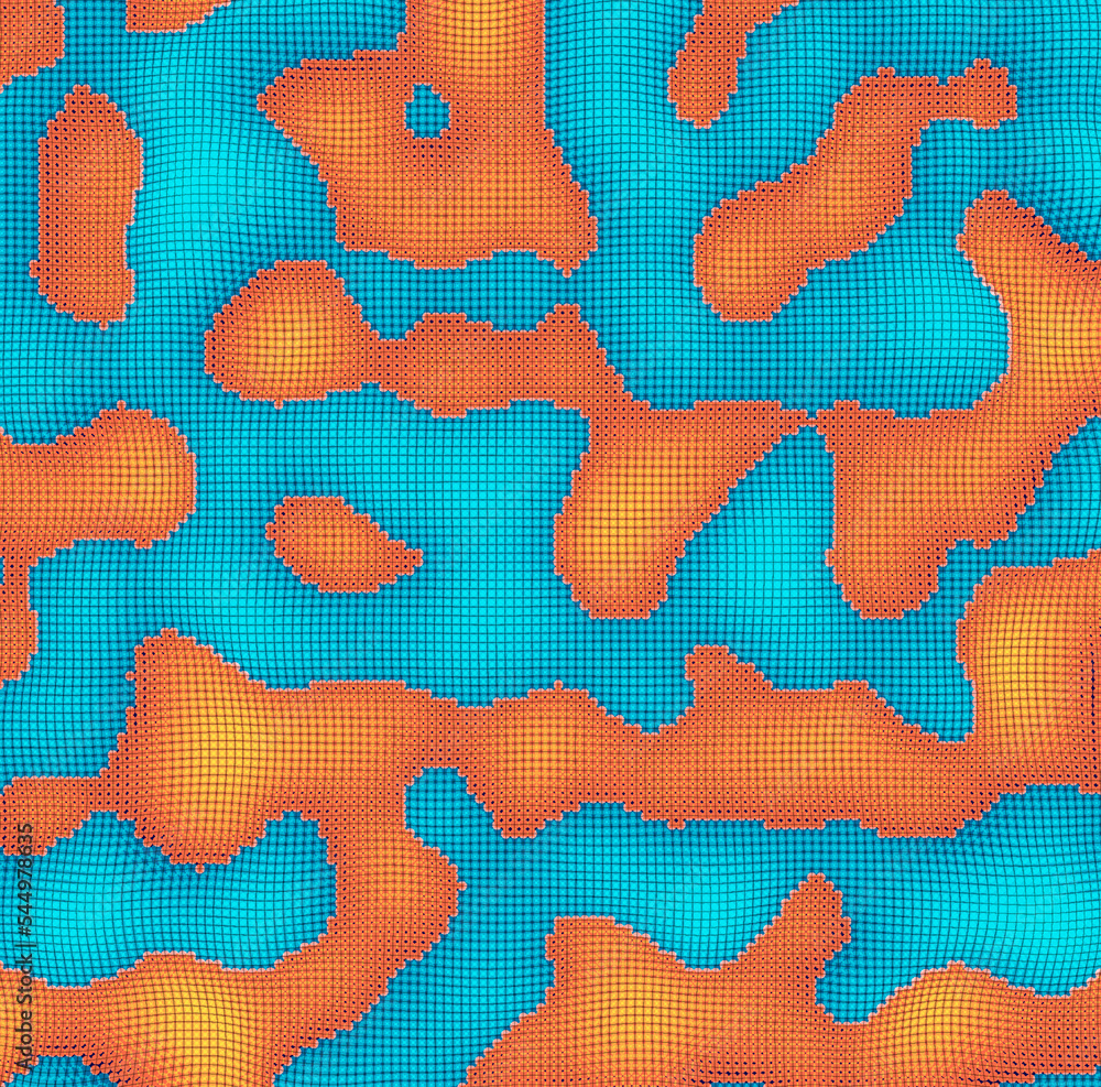 Abstract data heat map. Vector technology background. Stock Vector | Adobe Stock