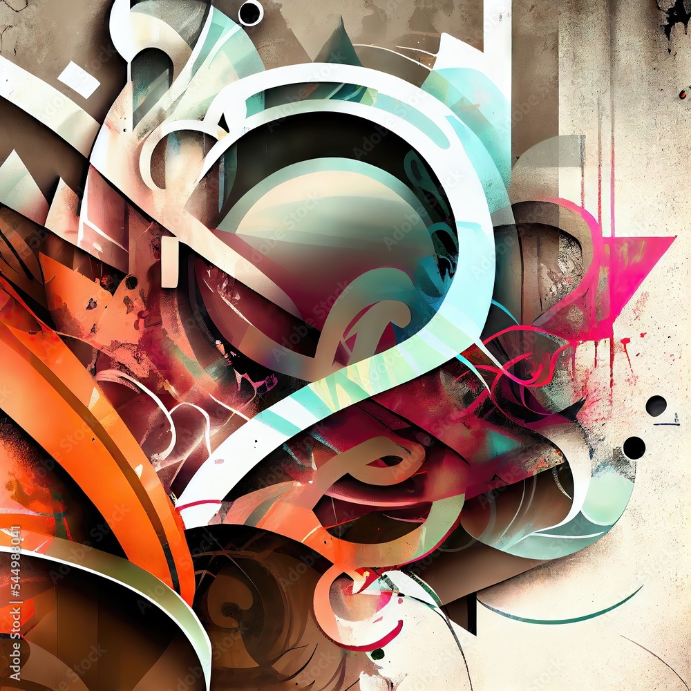 Graffiti Art Graphic Design Background Element | Uwalls.co.uk