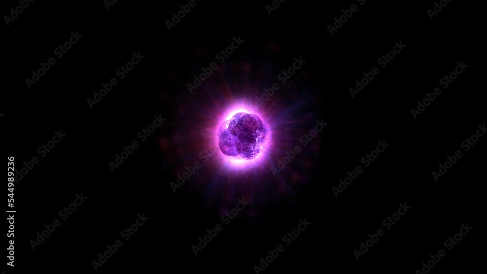 sci-fi hud magic explosion and burning dots and particles in circle ...