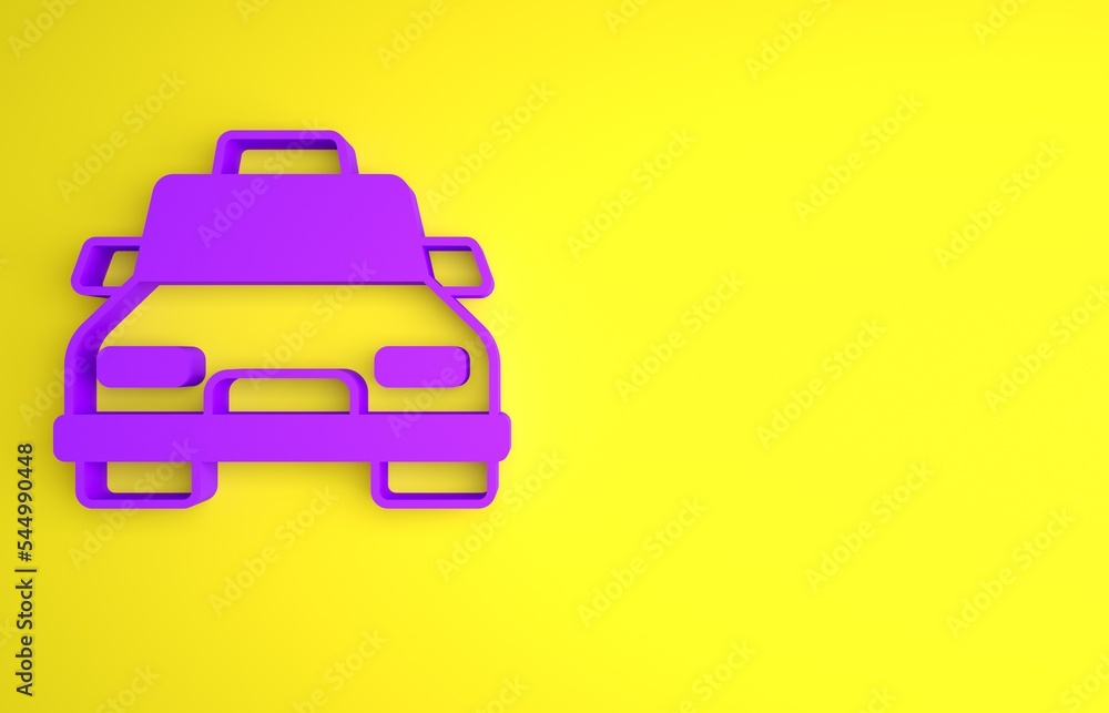 Purple Taxi Cab
