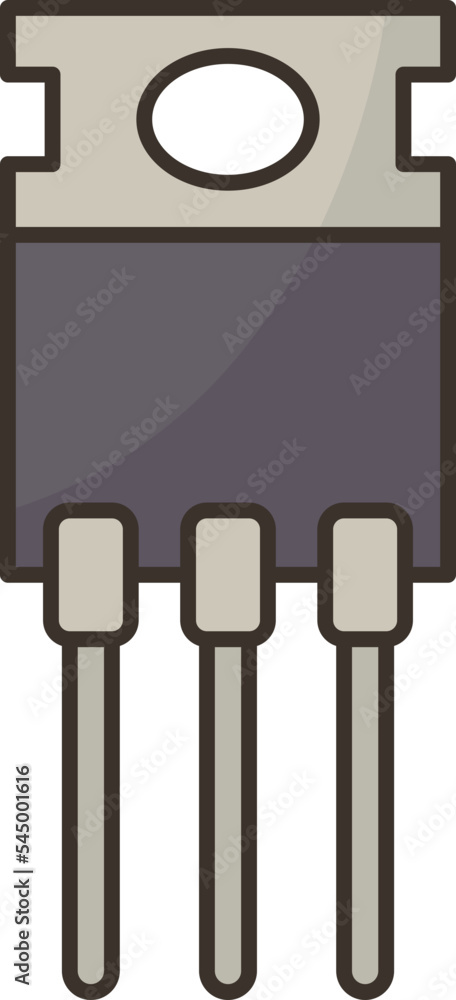 mosfet icon Stock Vector | Adobe Stock