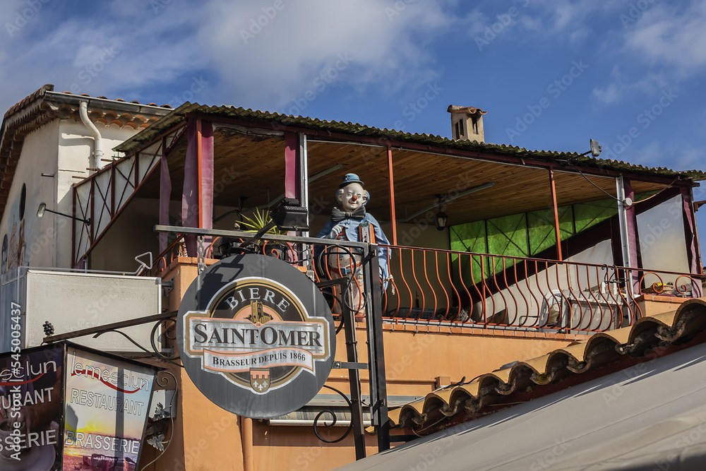 Vallauris street view. Situated on French Riviera, Vallauris combines ...