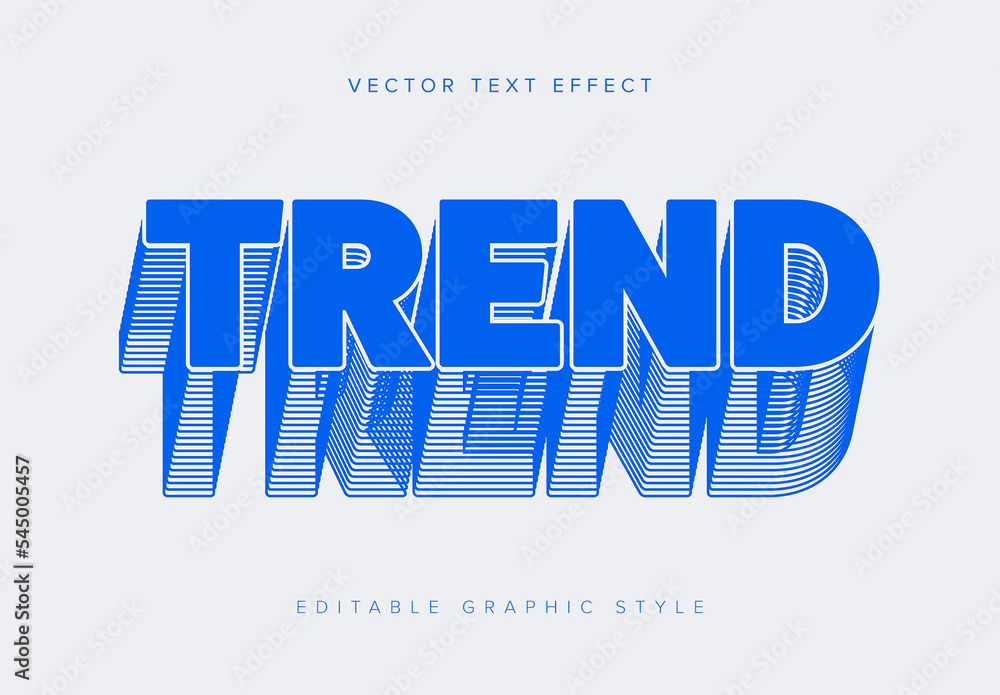 3D Layered Text Effect Stock Template | Adobe Stock