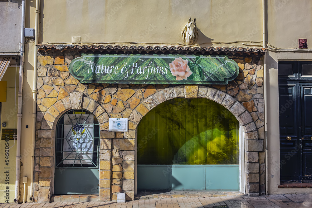 Vallauris street view. Situated on French Riviera, Vallauris combines ...