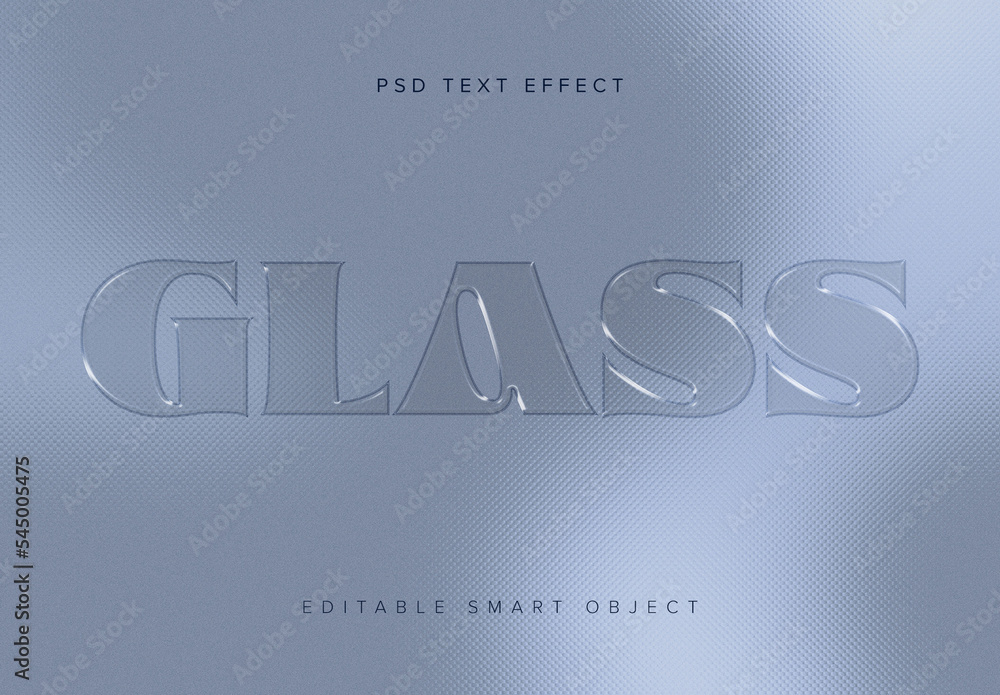 Glass Texture Text Effect Stock Template | Adobe Stock