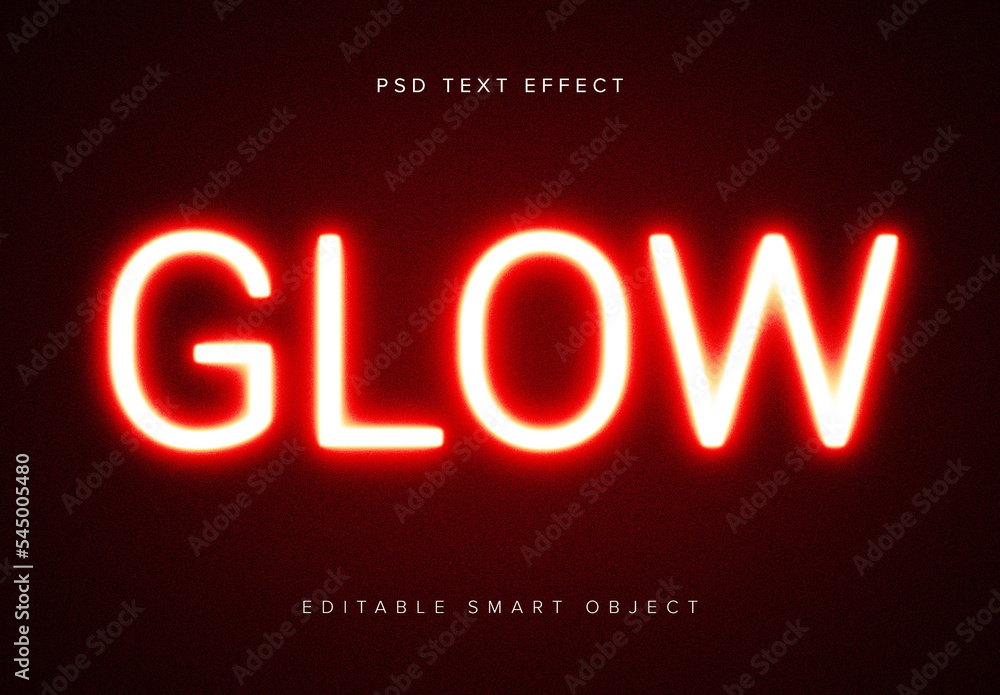 Neon Text Effect Stock Template | Adobe Stock