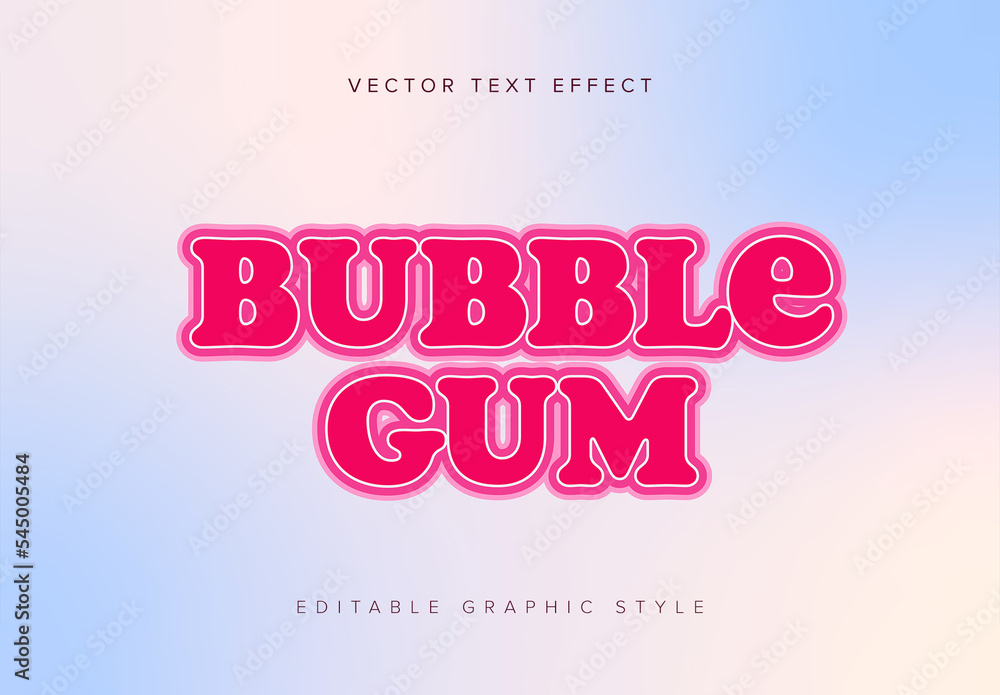 Pink Layered Text Effect Stock Template | Adobe Stock