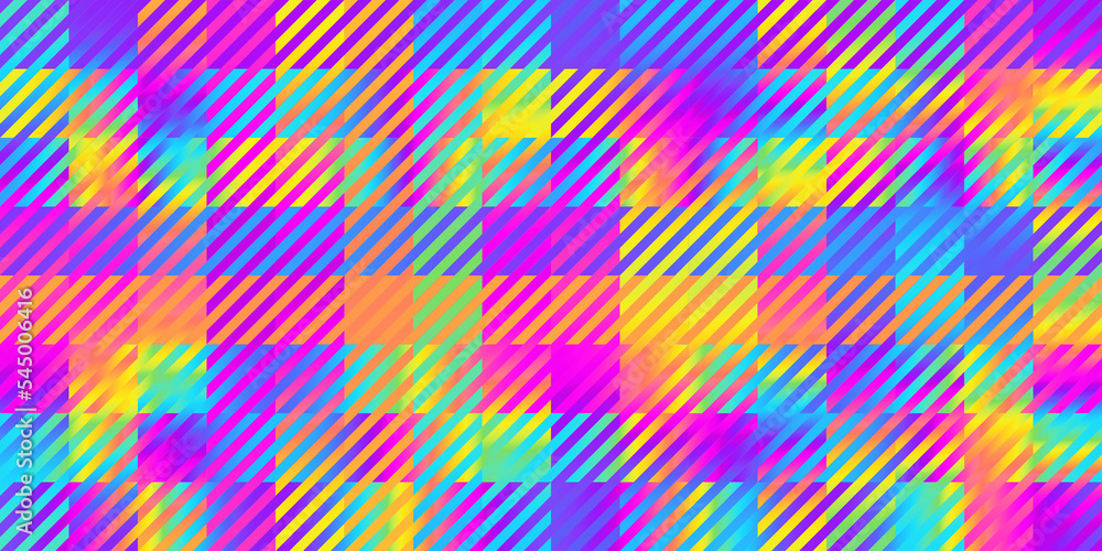 Seamless psychedelic rainbow heatmap gradient gingham checker square ...