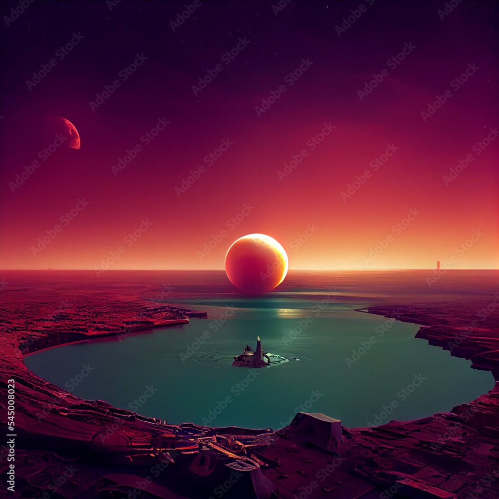 Alien cities, scifi, science fiction, progress, electricity, other ...