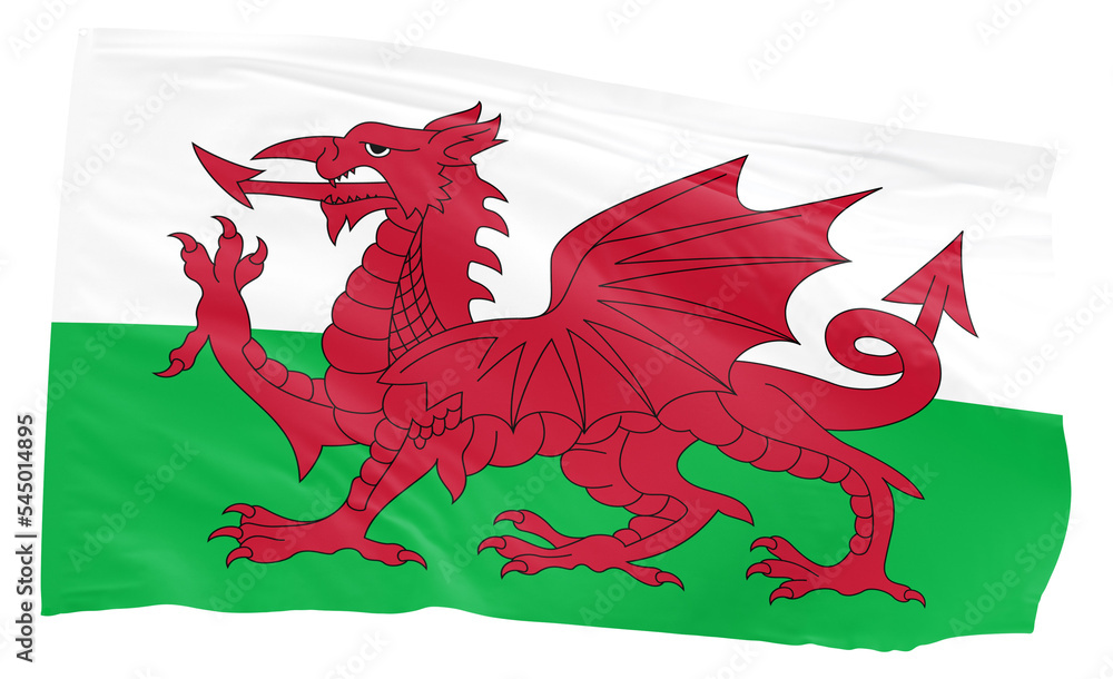 Wales waving flag transparent background PNG Stock Illustration | Adobe ...