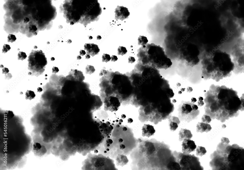 Black Ink spray on transparent background. Ink splash in air PNG. Ink ...