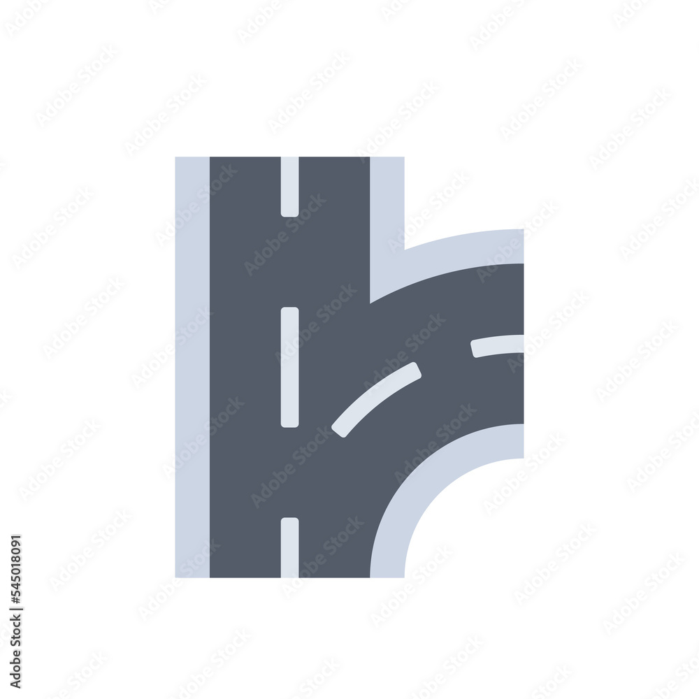 top view road elements vector for creating a route on the navigation ...