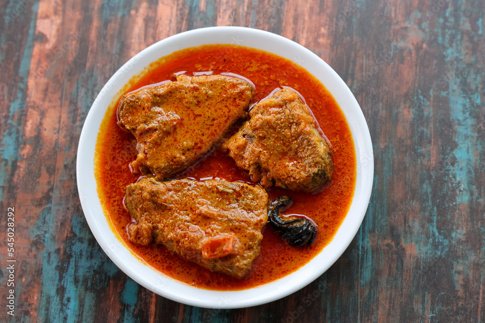 Kerala fish curry Alappuzha, India, Hot and spicy homemade red fish ...