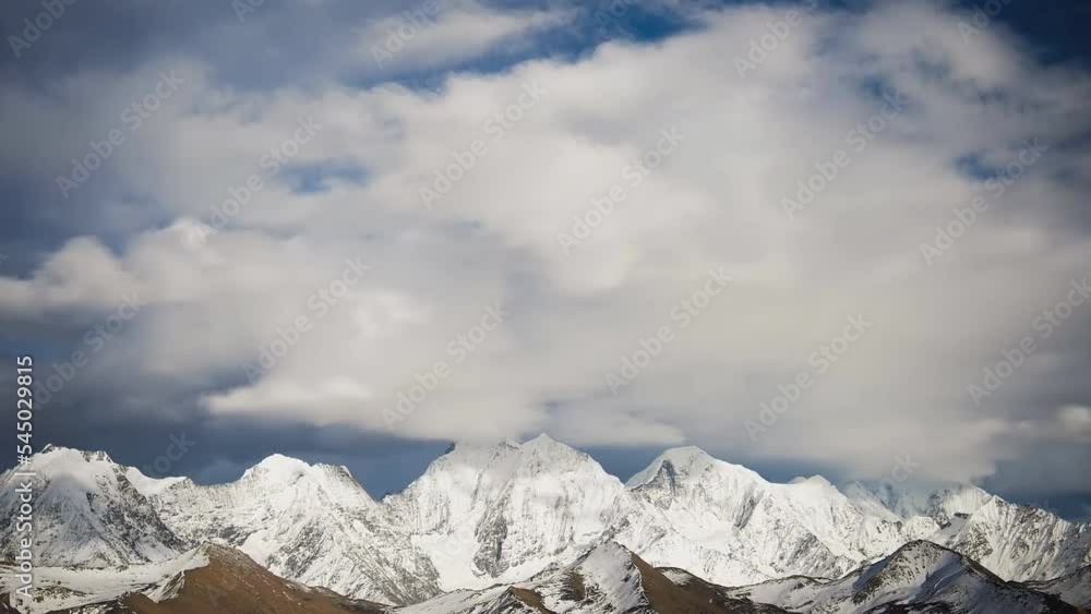 Minya Konka (Mount Gongga) view from Niubeishan Cattle Back Mountain in ...