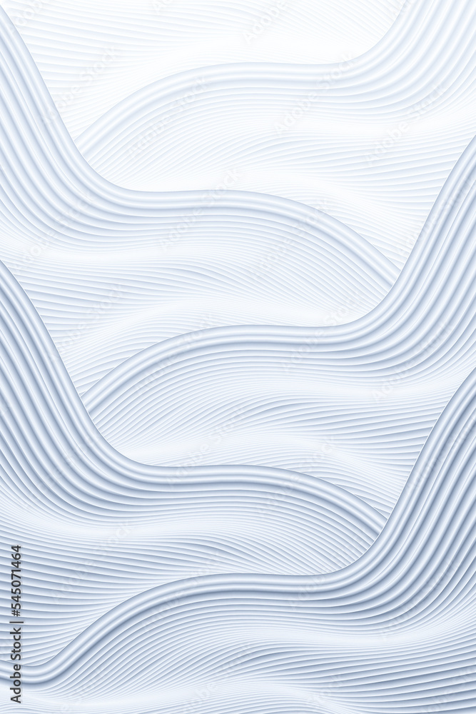 3D rendering waveform silver landscape painting line texture texture ...