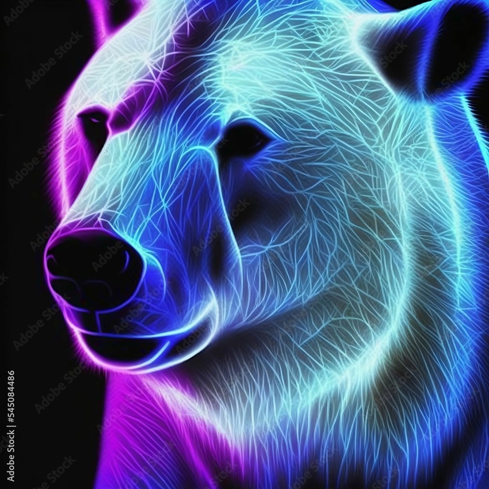 Polar Bear Animal Patronus Glowing Spirit Animal Apparition Patronus in ...