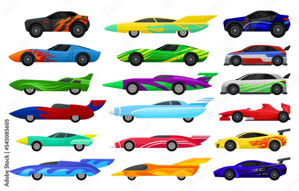 Race Car Side View Clipart