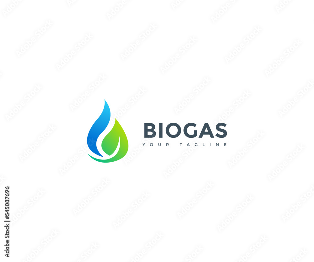 Biogas logo. Oil and gas Vector logo. Industrial or factory design ...