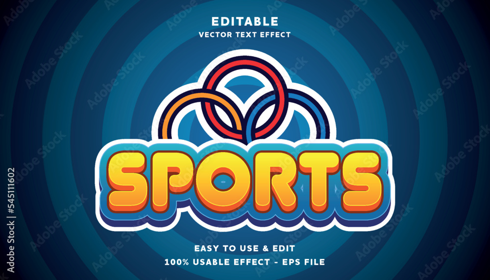 sports editable logotype with modern and simple style, usable for logo ...