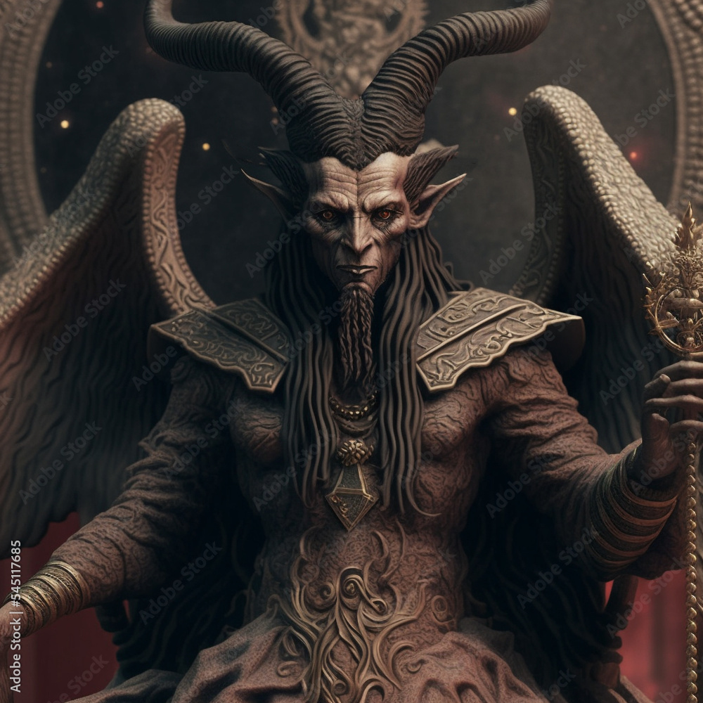 Concept art illustration of devil Stock Illustration | Adobe Stock