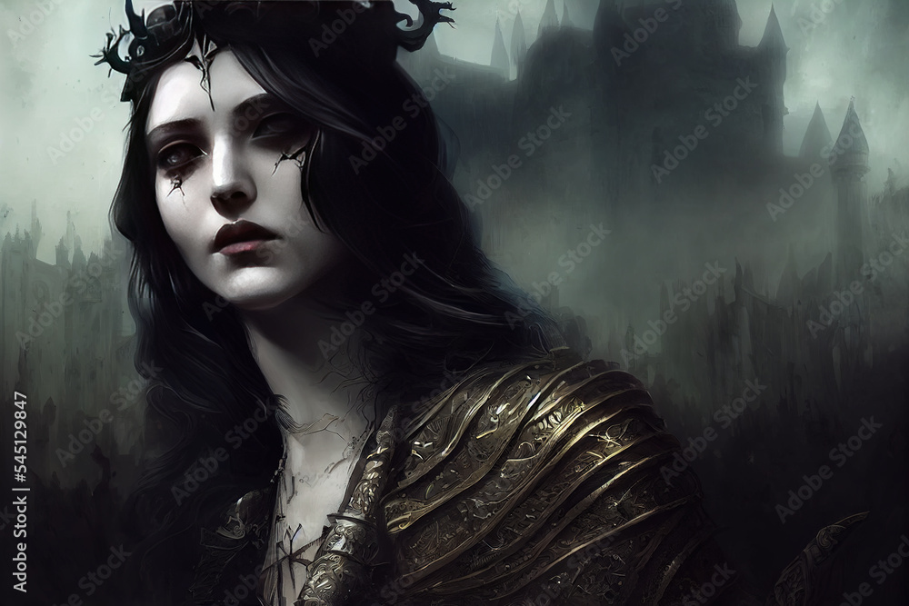 middle ages, woman, medieval, castle, vampire, dark aesthetics ...