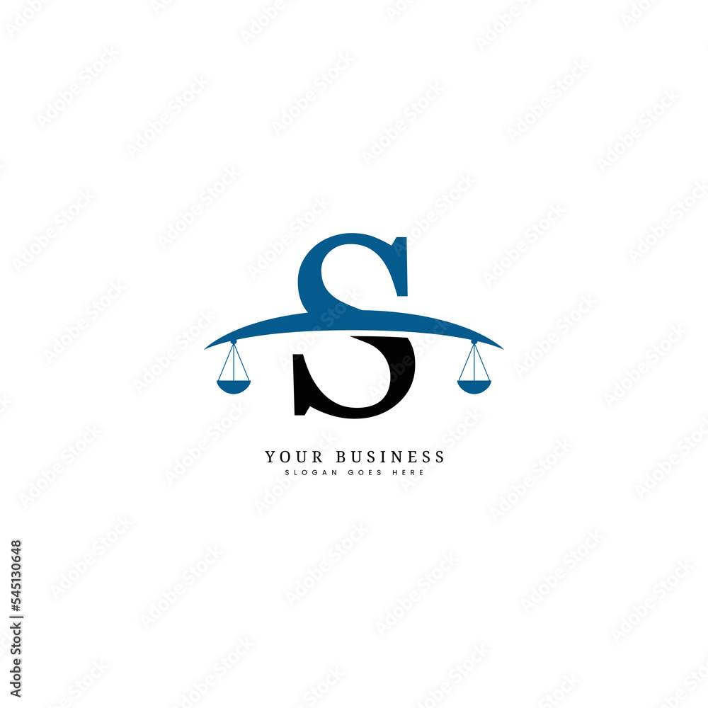 S Letter Legal Business Logo, Law firm and Attorney logo with alphabet ...