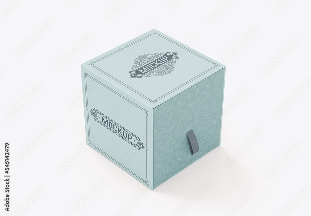 Slide Paper Kraft Box Mockup Stock Template | Adobe Stock