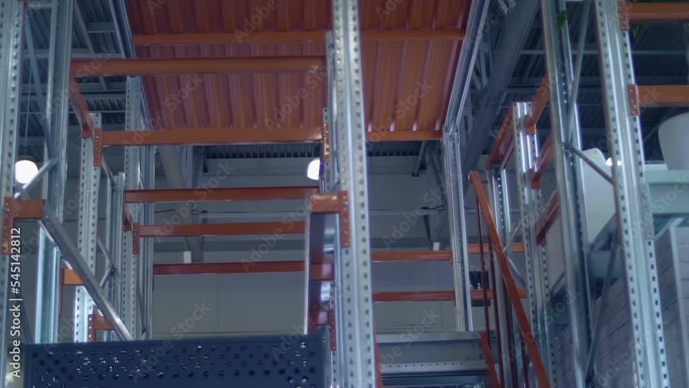 Prefabricated metal frame, on the basis of which warehouse racks ...