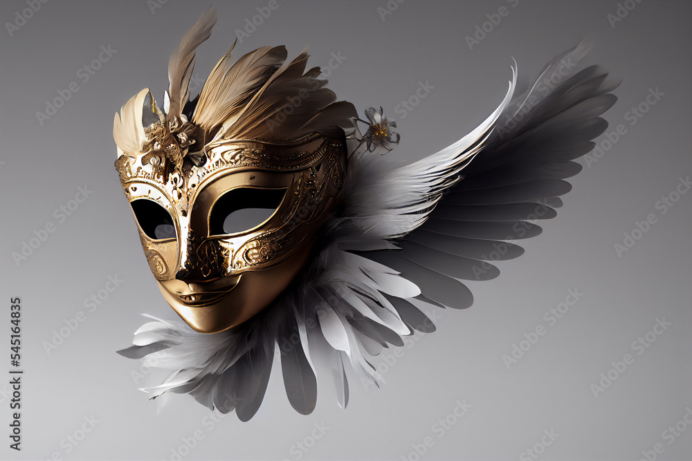 Venetian carnival mask carnival background with copy space Stock ...
