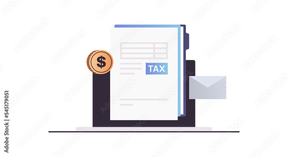 Calculating invoice for tax declaration and income tax return, business ...