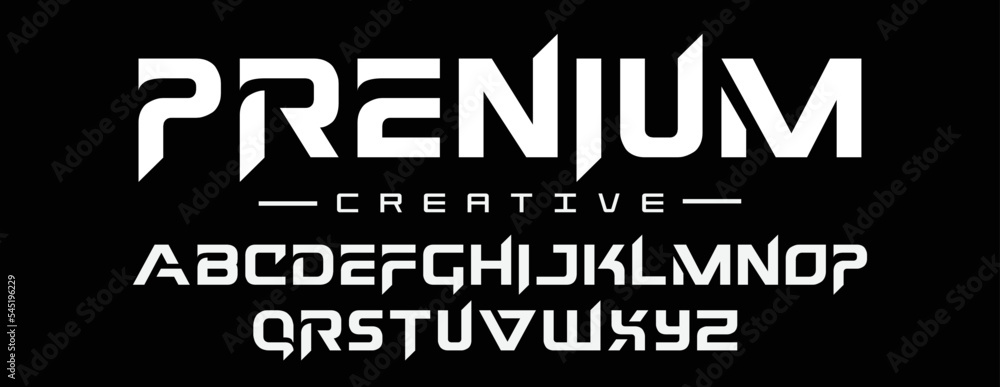 PRENIUM, Modern Bold Font. Regular Italic Number Typography urban style ...