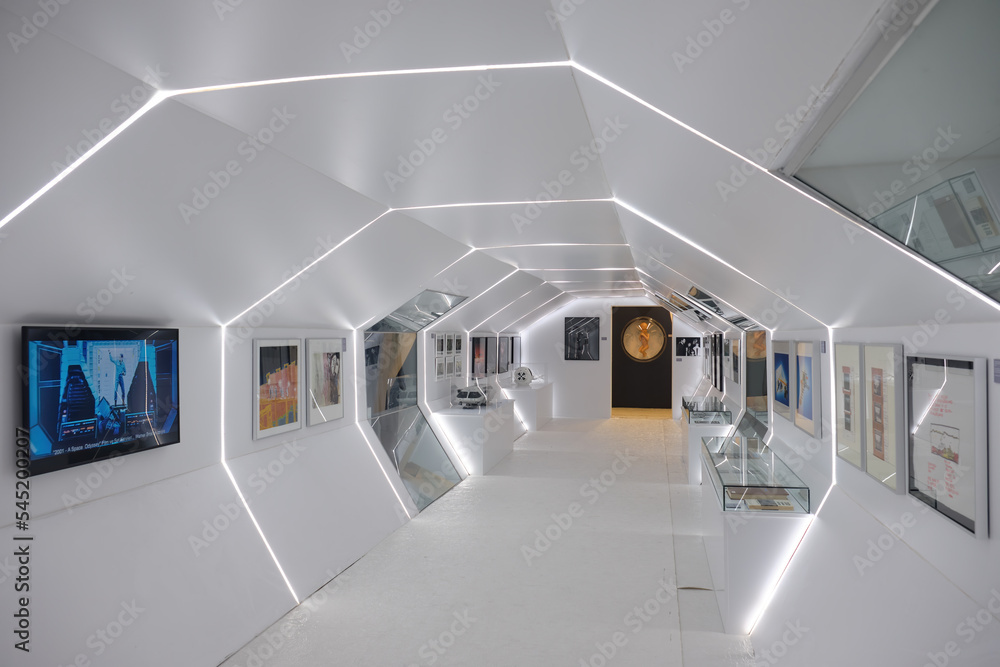 ISTANBUL, TURKEY, NOVEMBER 8, 2022: Upper floor of Istanbul Cinema ...