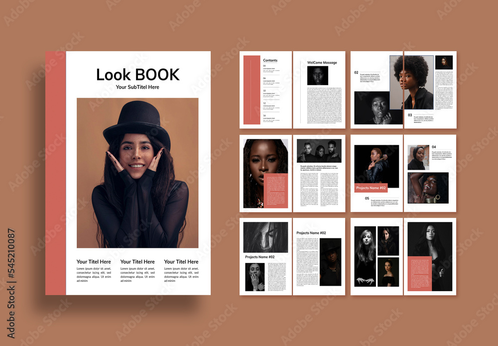 Look Book Layout Stock Template | Adobe Stock