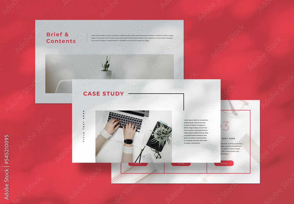 Example Case Study Presentation Stock Template | Adobe Stock