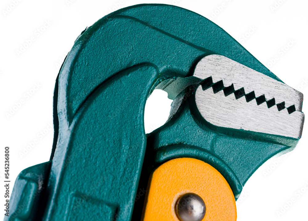 Adjustable wrench on white background Stock Photo | Adobe Stock