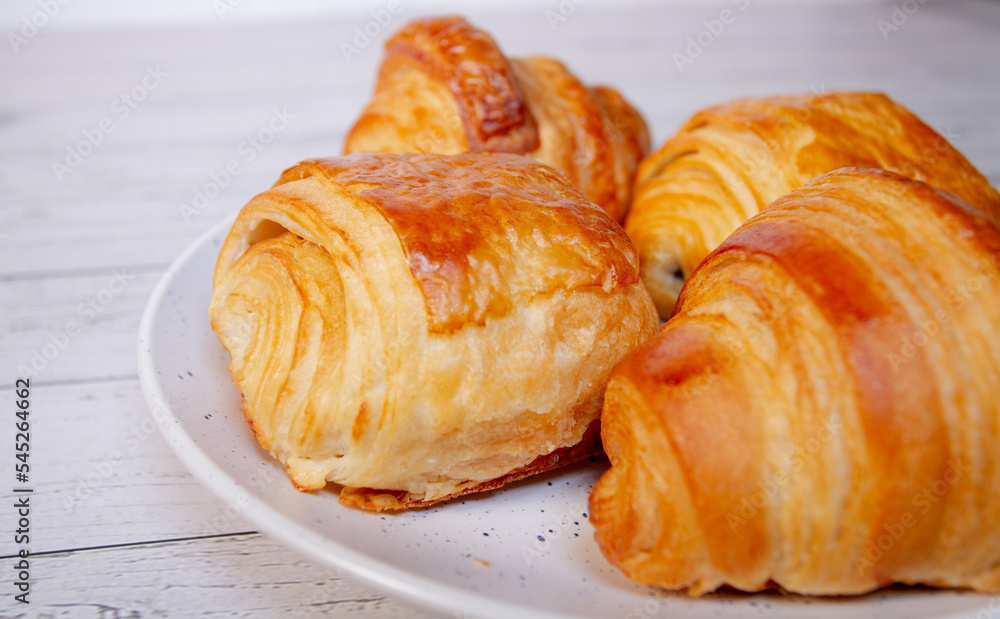 alimento, pastelería, desayuno, asado, croissant, pan, bombones ...