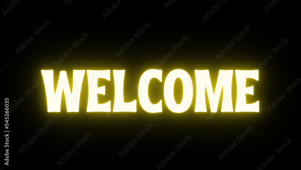 Welcome Neon Text. welcome banner. Welcome neon sign, night neon ...