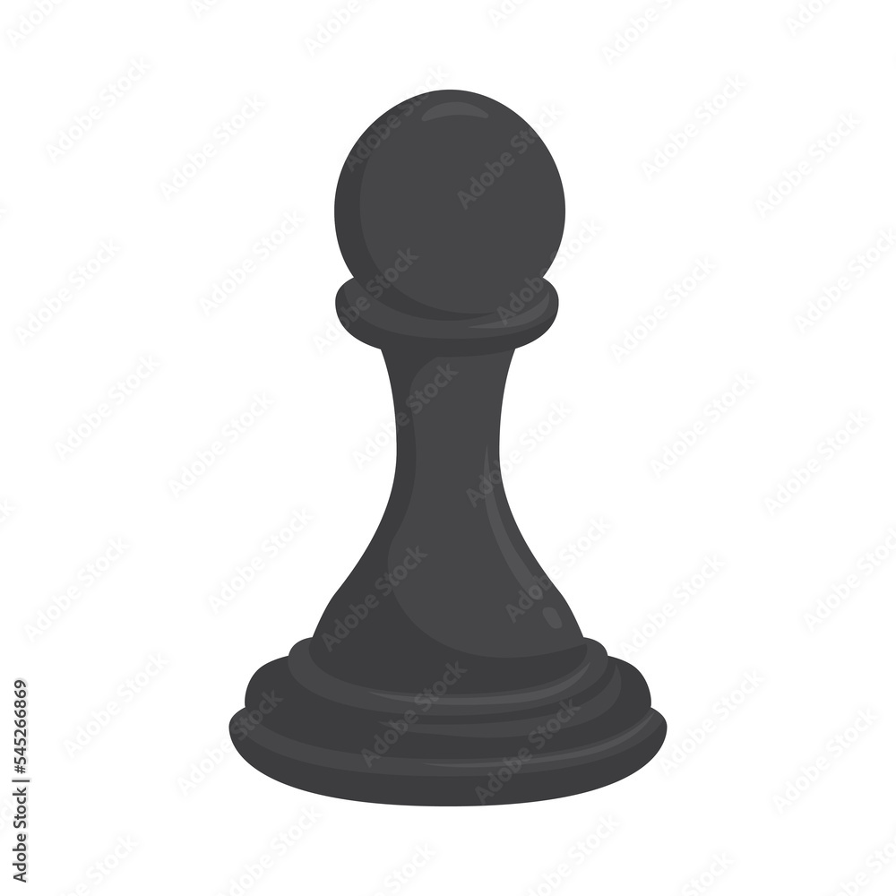 Chess Pawn Sign Emoji Icon Illustration. Board Games Vector Symbol ...