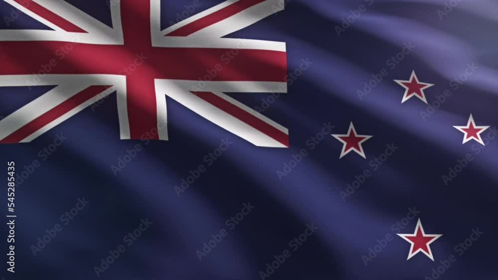 Vidéo Stock Fluttering the national country flag of the Oceanic islands ...