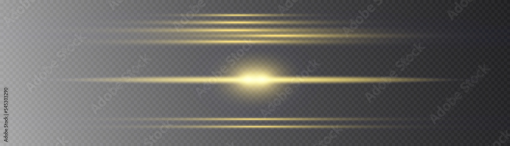 Particle motion effect. Magic of moving fast lines. Golden special ...