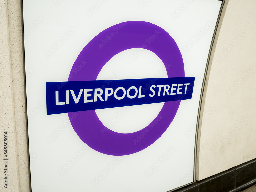 London, UK, October 29th 2022:The Elizabeth line underground train ...
