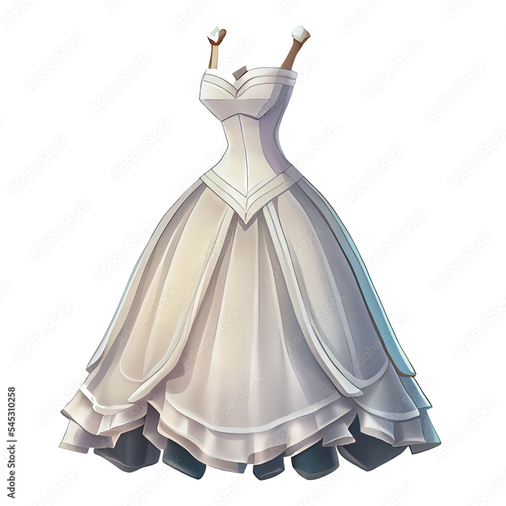 Dress Up Game Asset Princess with Transparent Background Stock ...