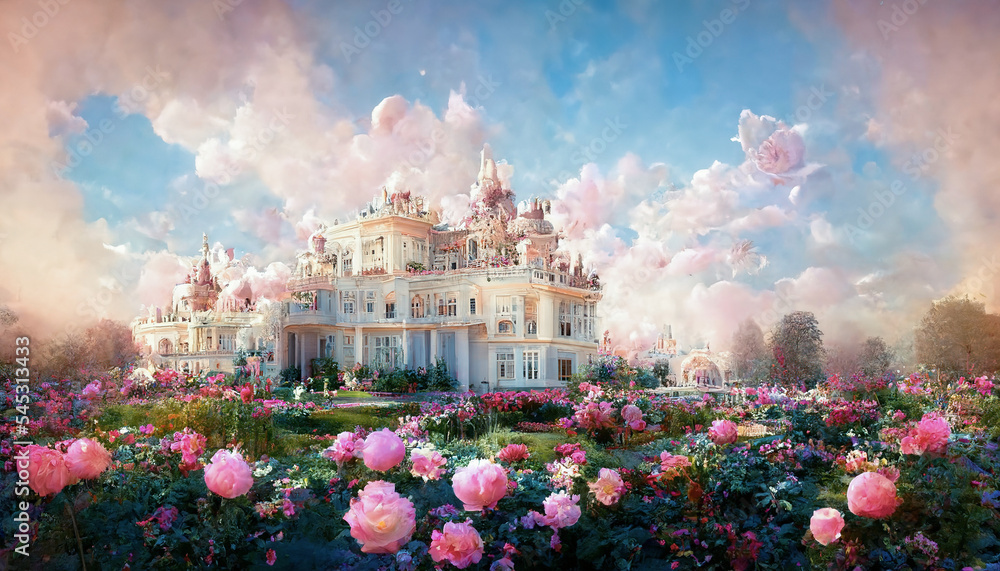 Victorian-style royal palace that looks like it was from a fairy tale ...
