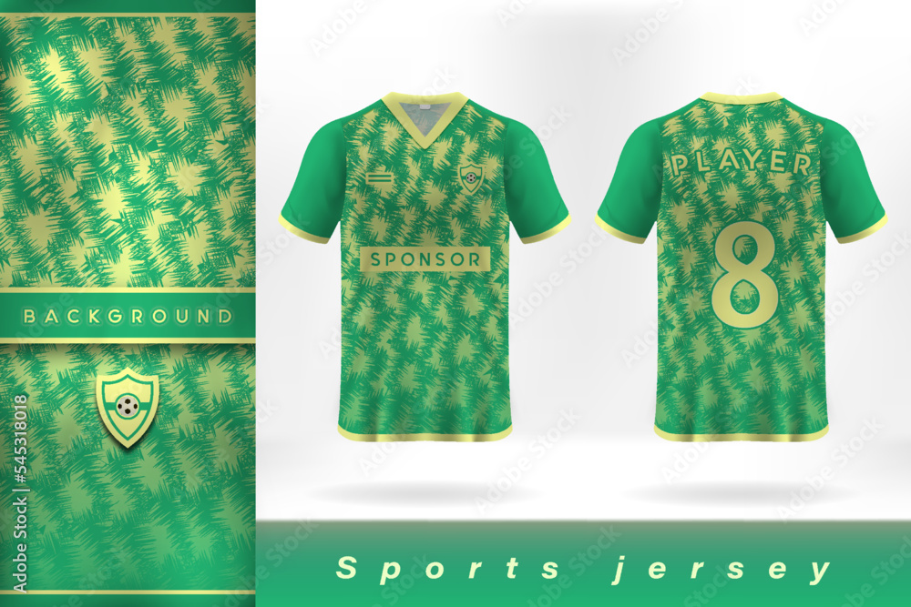 Sports jersey uniform template design collection Stock Vector | Adobe Stock