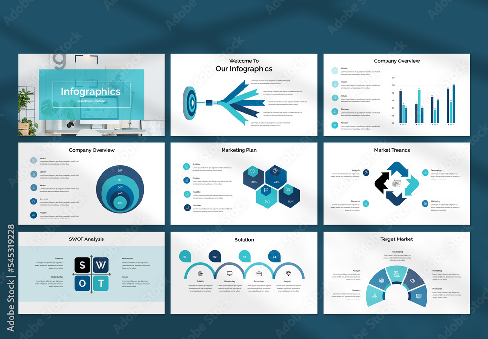 Infographics Presentation Layout Stock Template | Adobe Stock