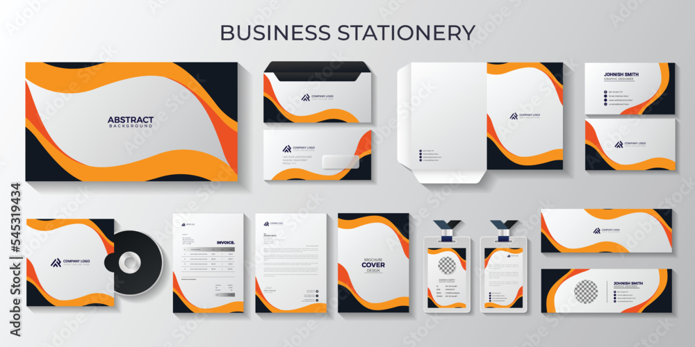 Professional stationery and identity, branding, Presentation Folder, CD ...