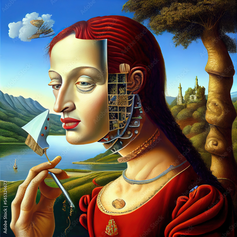 Surreal Landscape Portrait Stock Photo | Adobe Stock