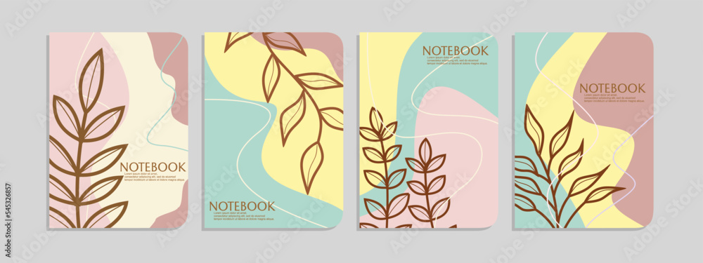 Layout for notebook cover, poster, banner, placard, brochure, annual ...