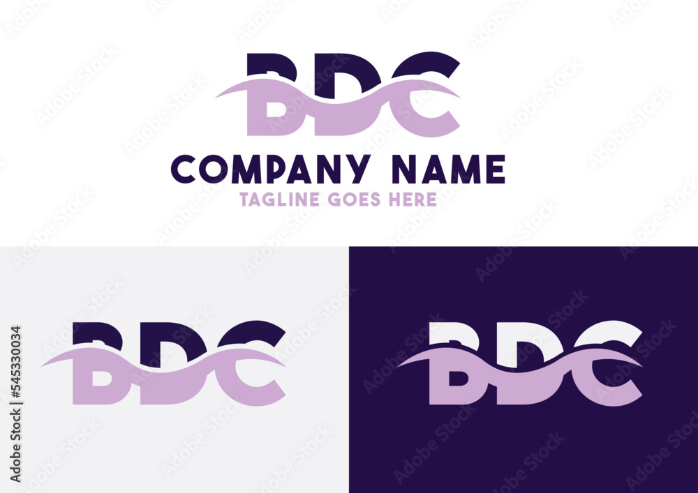 Letter BDC logo design vector template, BDC logo Stock Vector | Adobe Stock